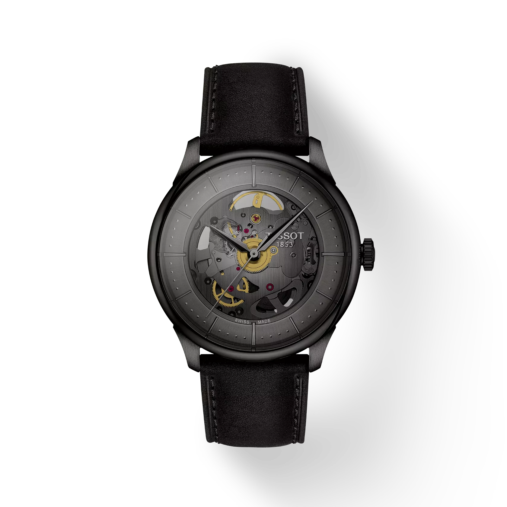Tissot Chemin Des Tourelles Skeleton 39mm | Model T1398363644100 ...